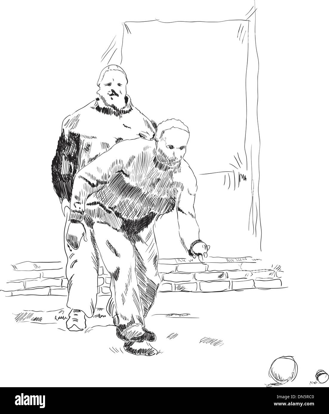 Petanque game Stock Vector Images - Alamy