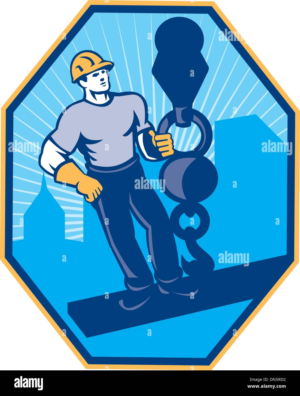Construction Worker I-Beam Girder Ball Hook Stock Vector Image & Art ... Construction Worker I-Beam Girder Ball Hook Stock Vector Image & Art ...