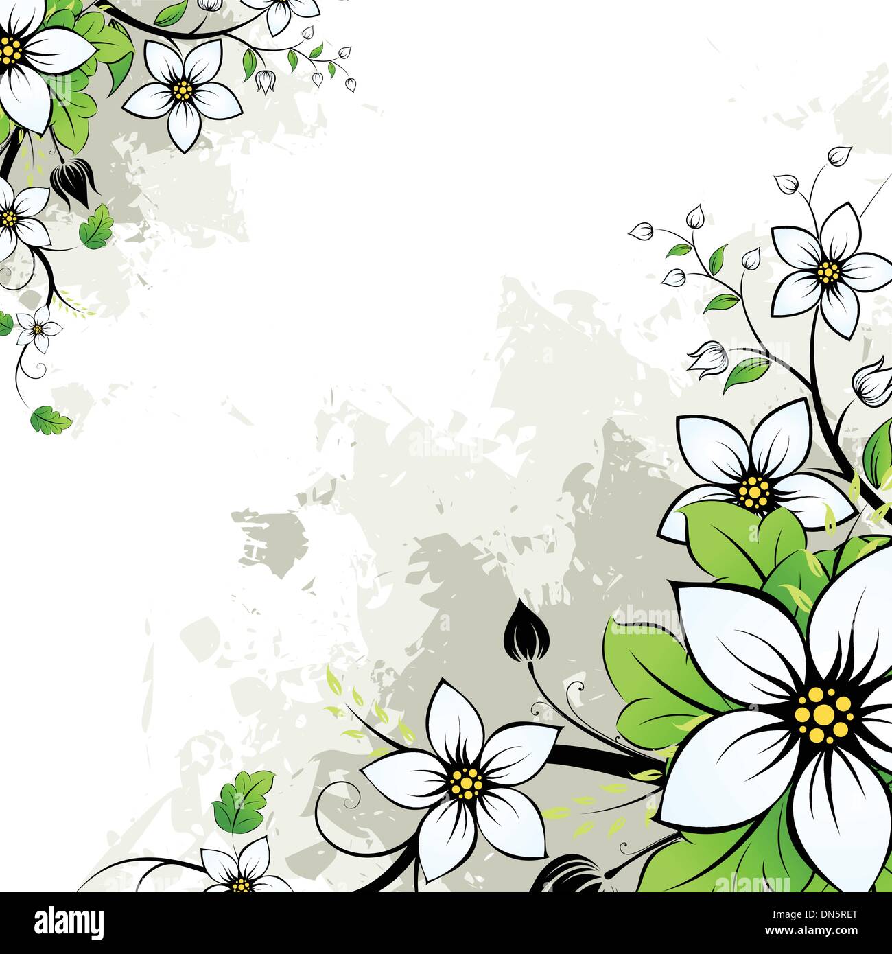 Grunge flowers hi-res stock photography and images - Alamy