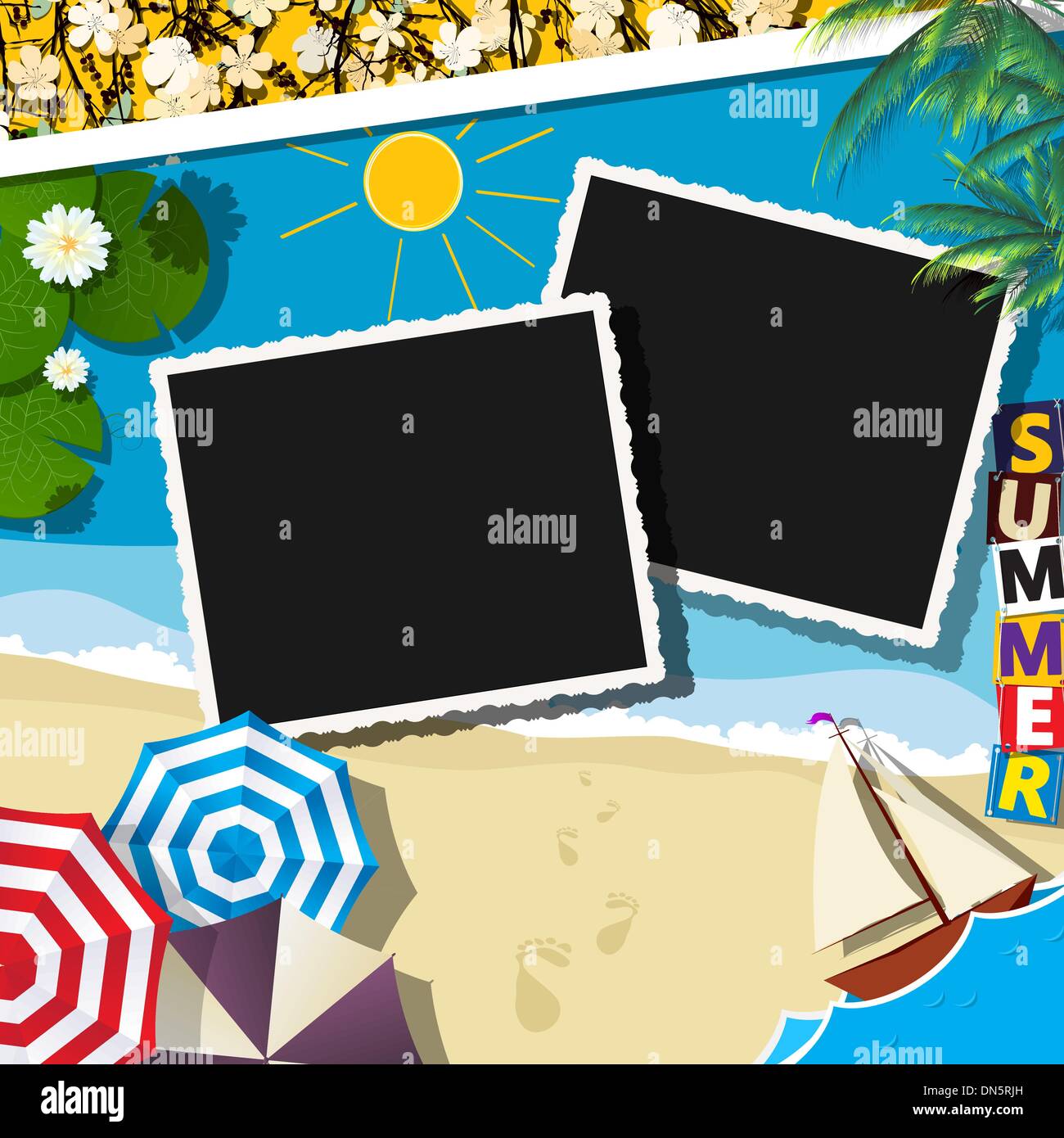 Collage two Stock Vector Images - Alamy