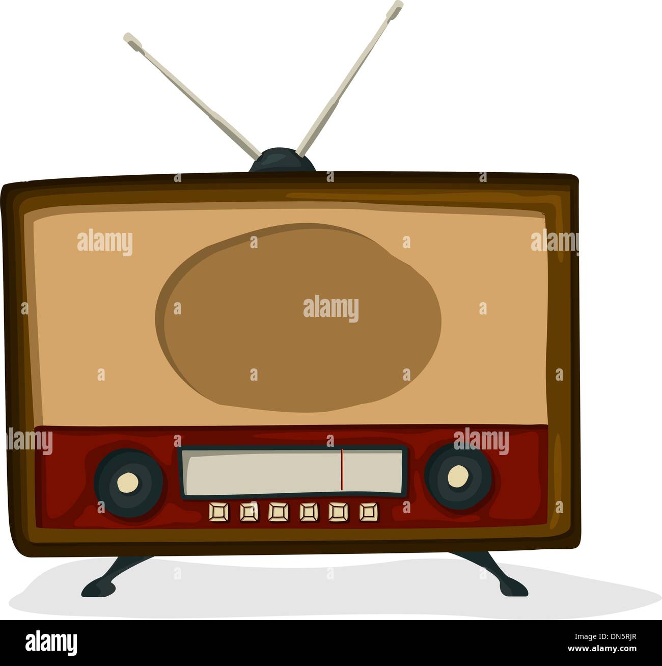 Cartoon radio hi-res stock photography and images - Alamy