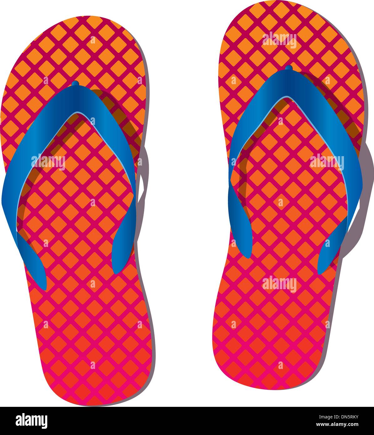 vector pair of flip flops Stock Vector Image & Art - Alamy
