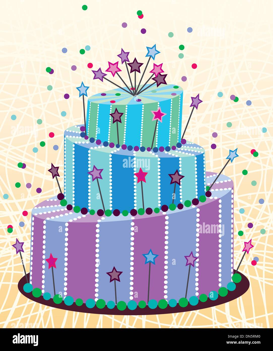 vector birthday cake Stock Vector Image & Art - Alamy