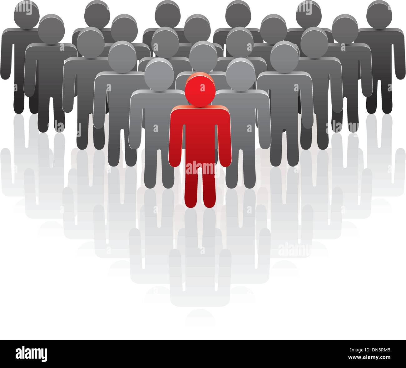 vector team and a leader Stock Vector Image & Art - Alamy