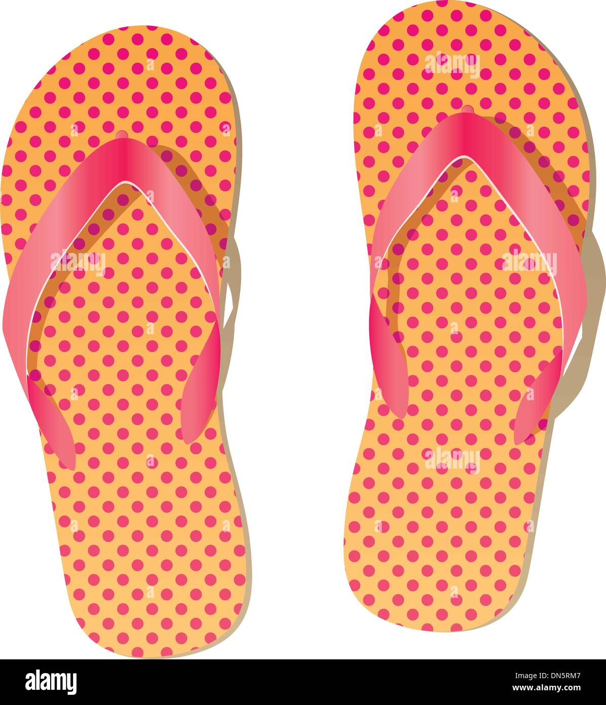vector pair of flip flops Stock Vector Image & Art - Alamy
