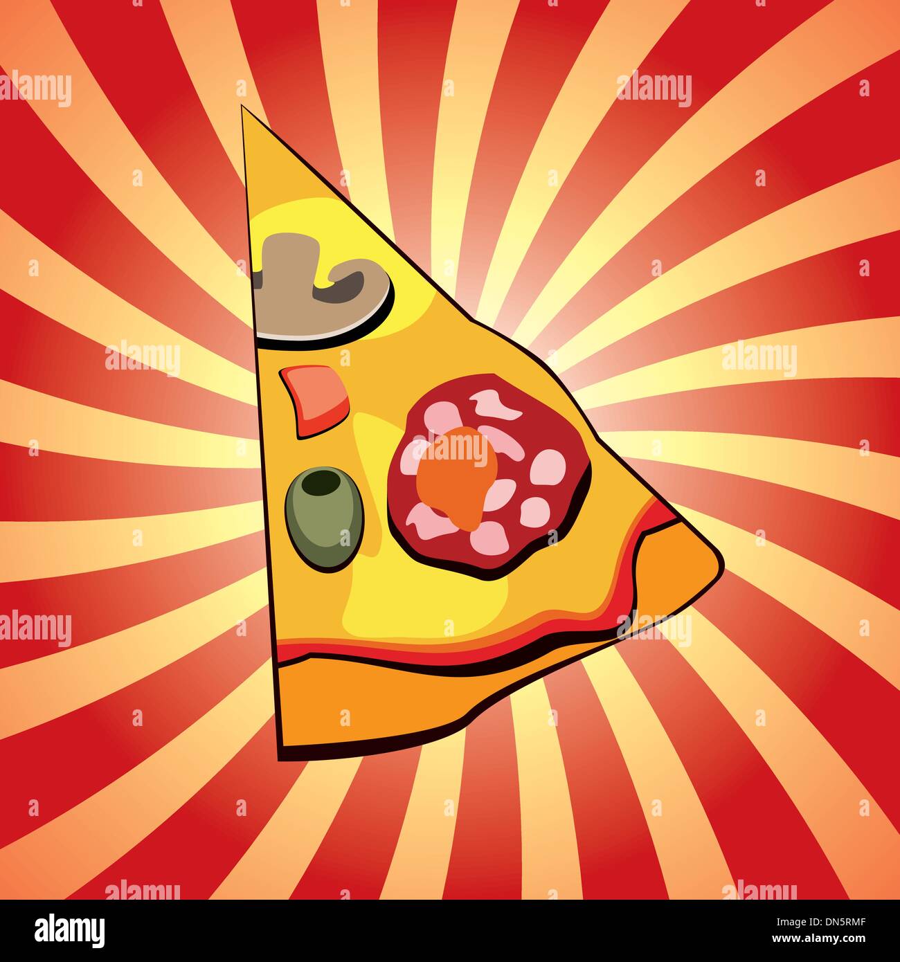 Pizza vector vectors hi-res stock photography and images - Alamy