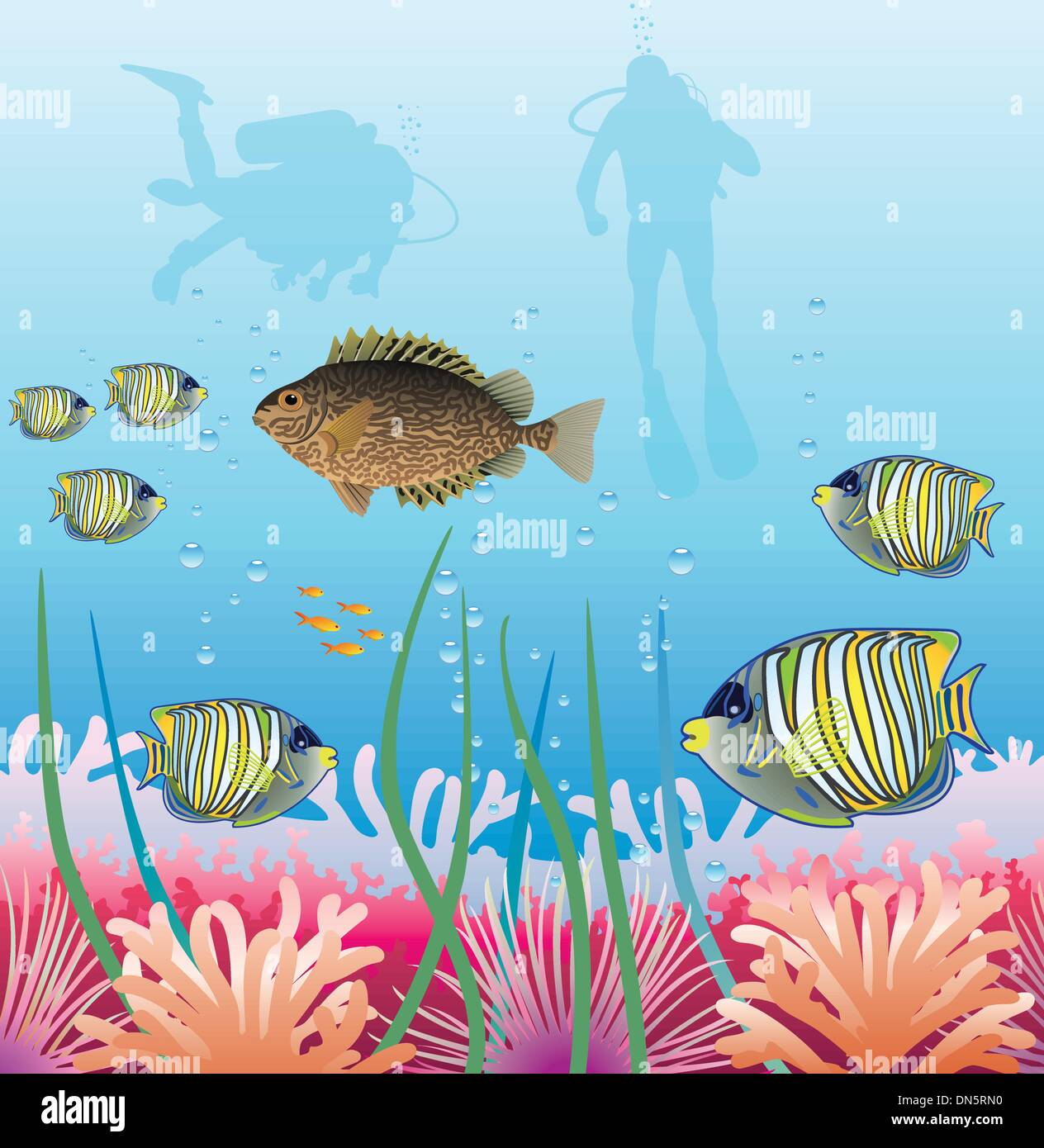 Ornamental fish vector vectors hi-res stock photography and images - Alamy
