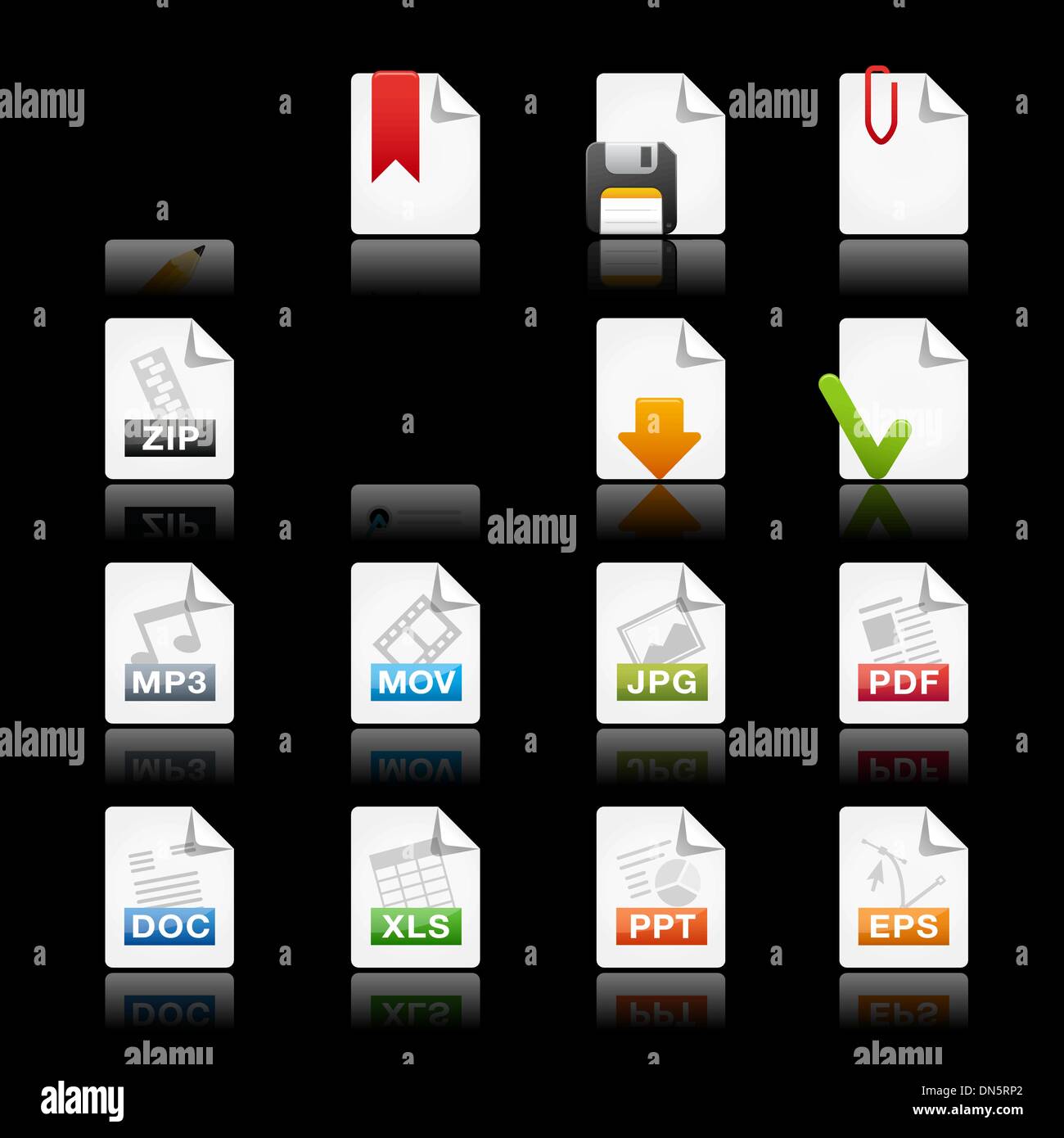 Black Documents // Professional Series Stock Vector Image & Art - Alamy