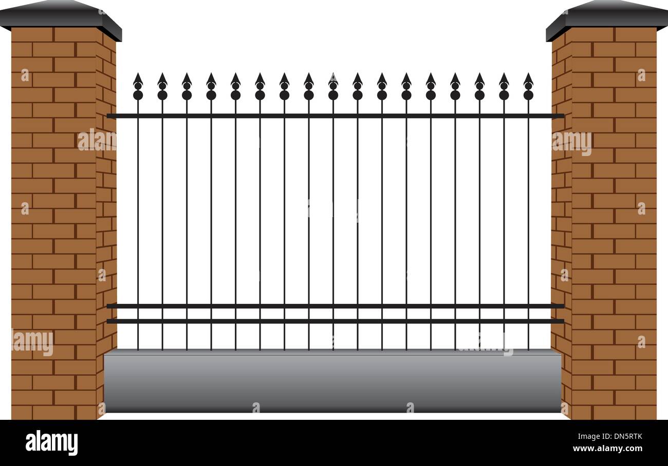 Fence post detail Stock Vector Images - Alamy