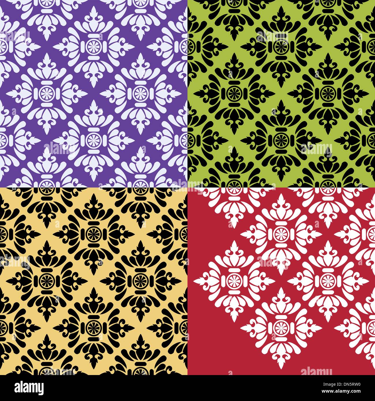 Collection of vector seamless pattern Stock Vector Image & Art - Alamy