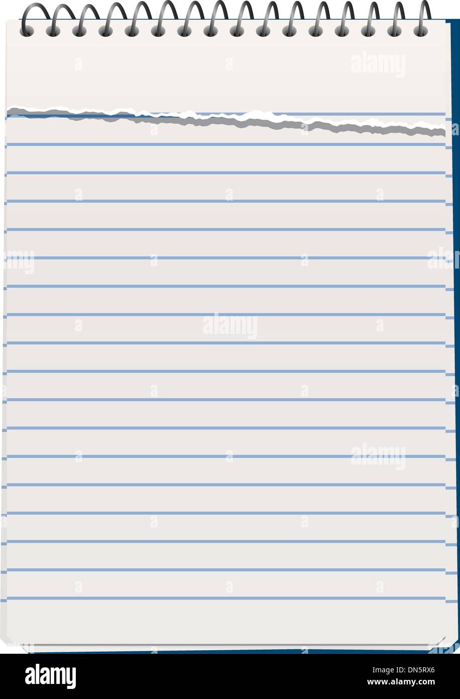 Ripped Piece Of Notebook Paper