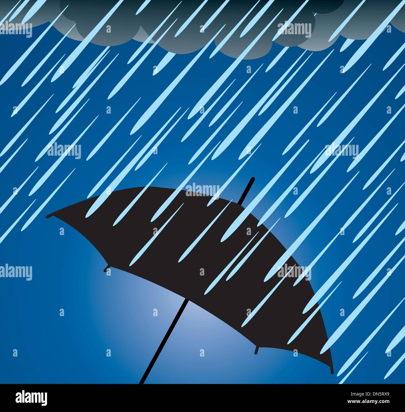 umbrella protection from heavy rain Stock Vector Image & Art - Alamy
