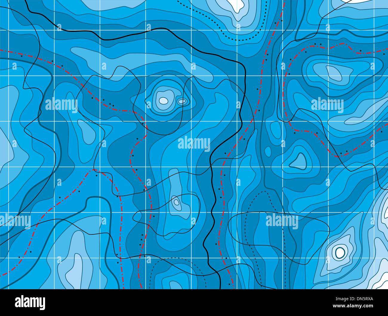 Red blue map hi-res stock photography and images - Alamy