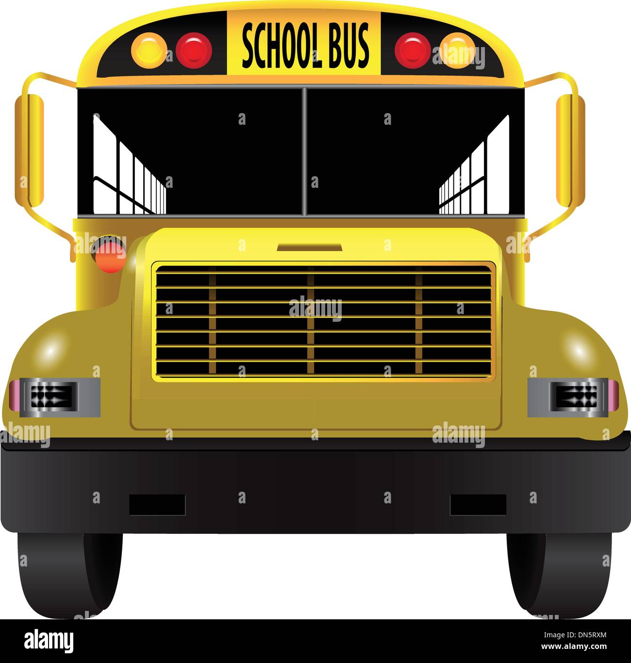 Bus front vector hi-res stock photography and images - Alamy