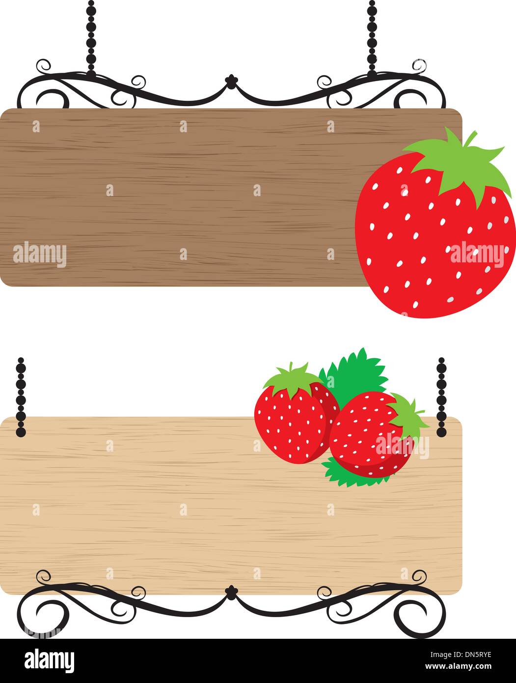Wooden tab Stock Vector Images - Alamy