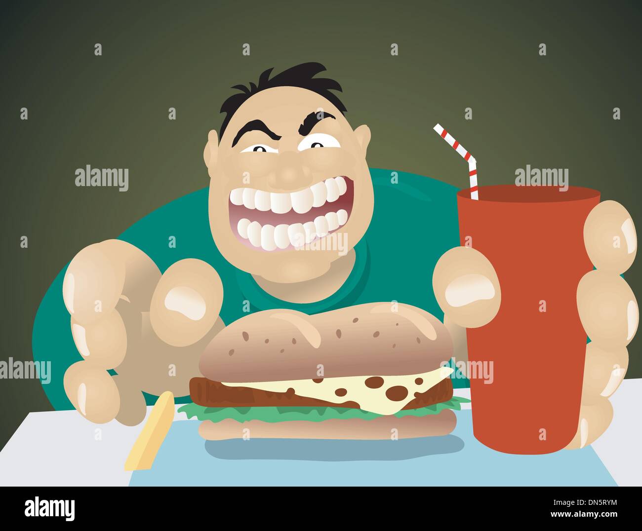 Man lettuce Stock Vector Images - Alamy