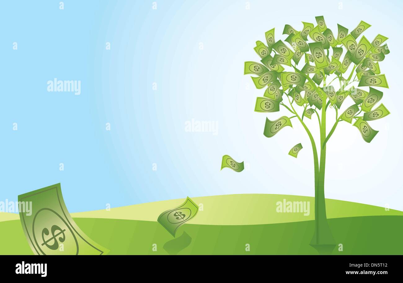 Money Tree Concept Stock Vector Image & Art - Alamy