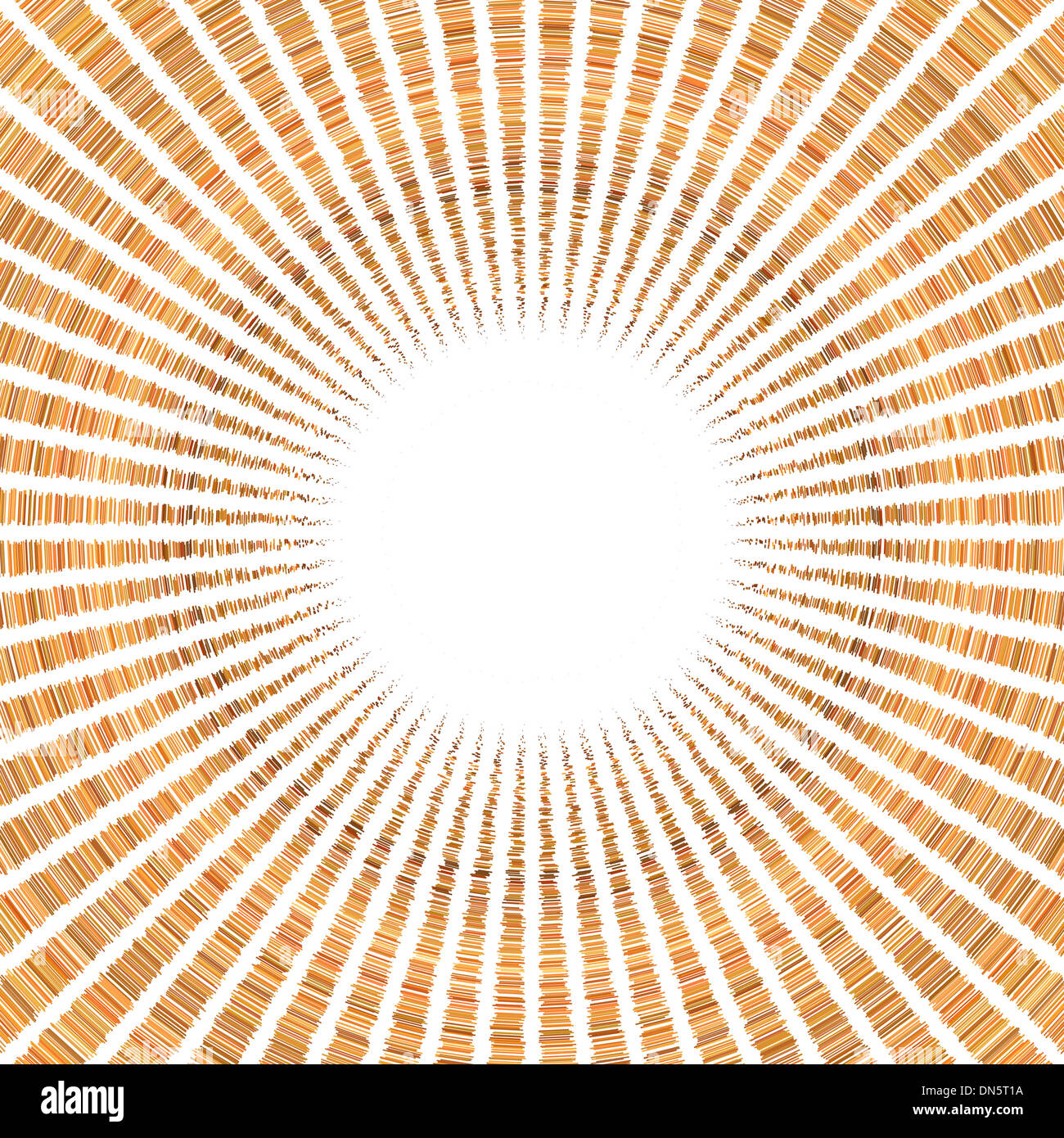 radial orange sun pattern on white Stock Photo - Alamy