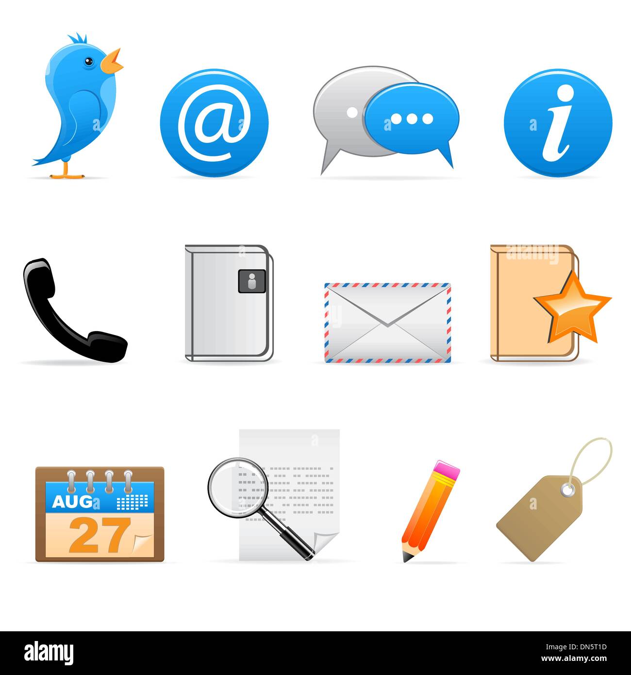 Image media icons data Cut Out Stock Images & Pictures - Alamy