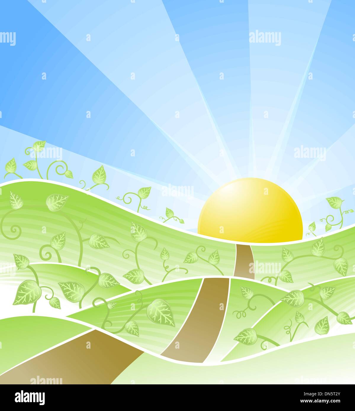 Beautiful scenery view Stock Vector Images - Alamy