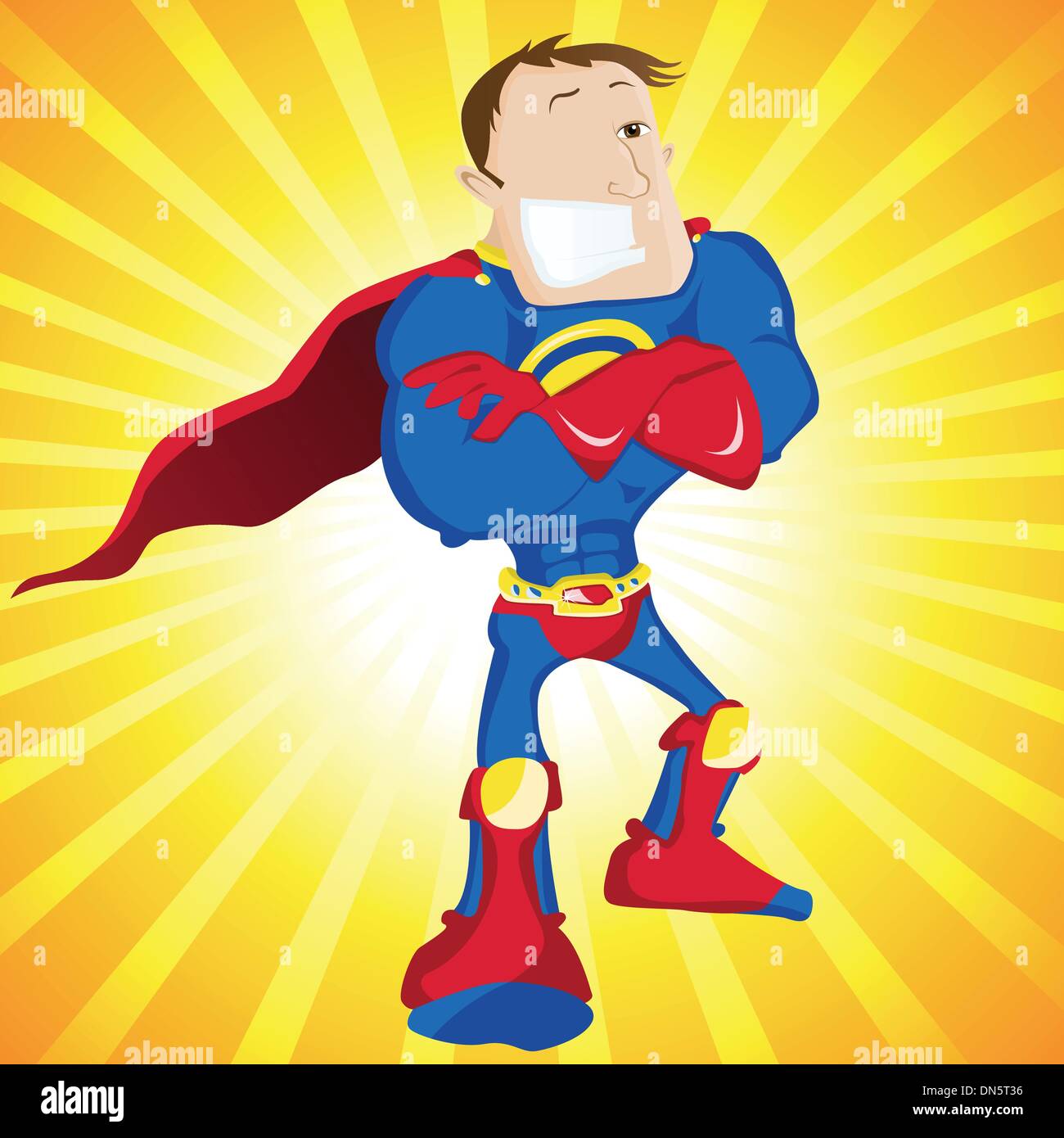 Superman vector vectors hi-res stock photography and images - Alamy