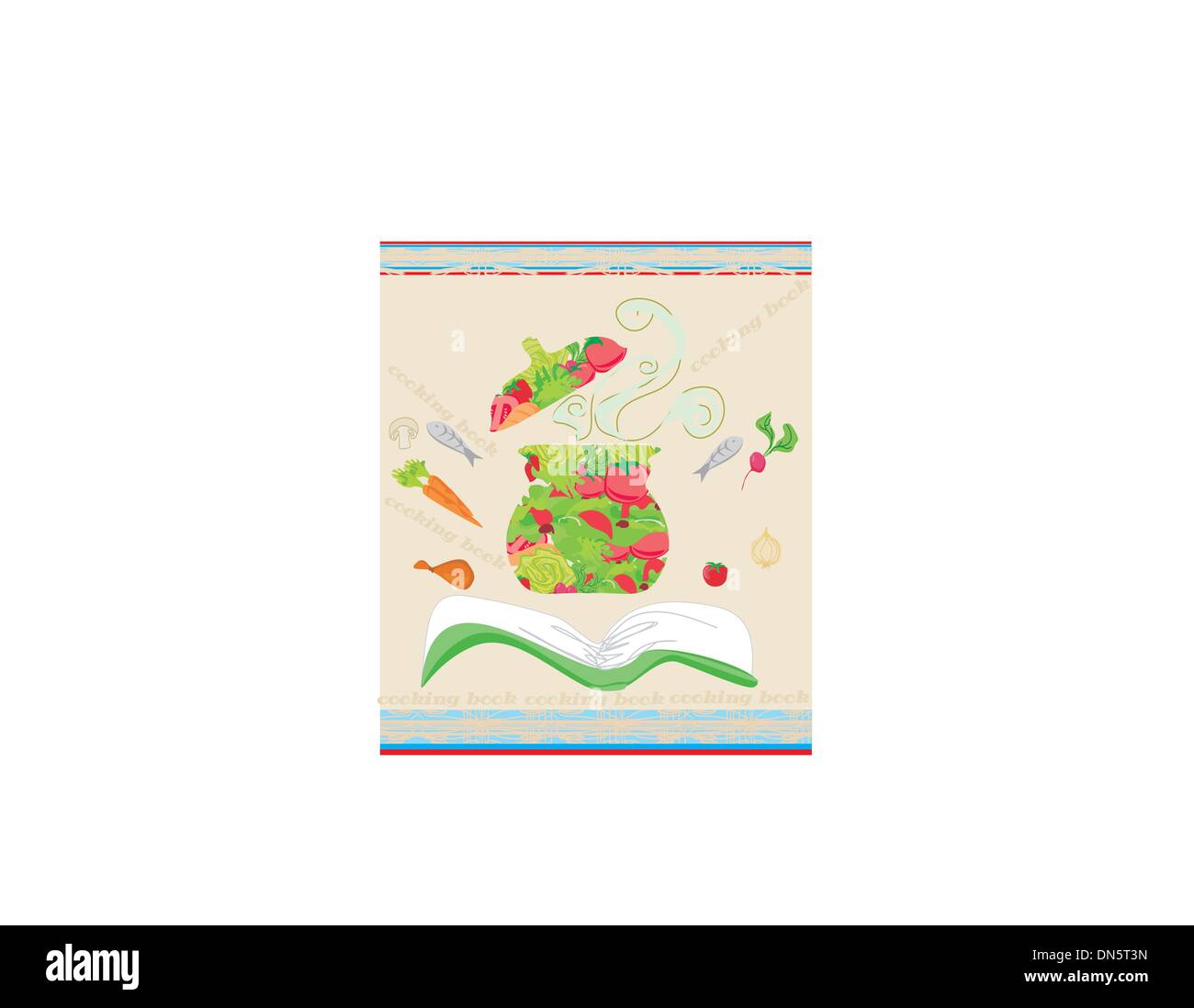 cooking book cover. vector illustration Stock Vector Image & Art - Alamy