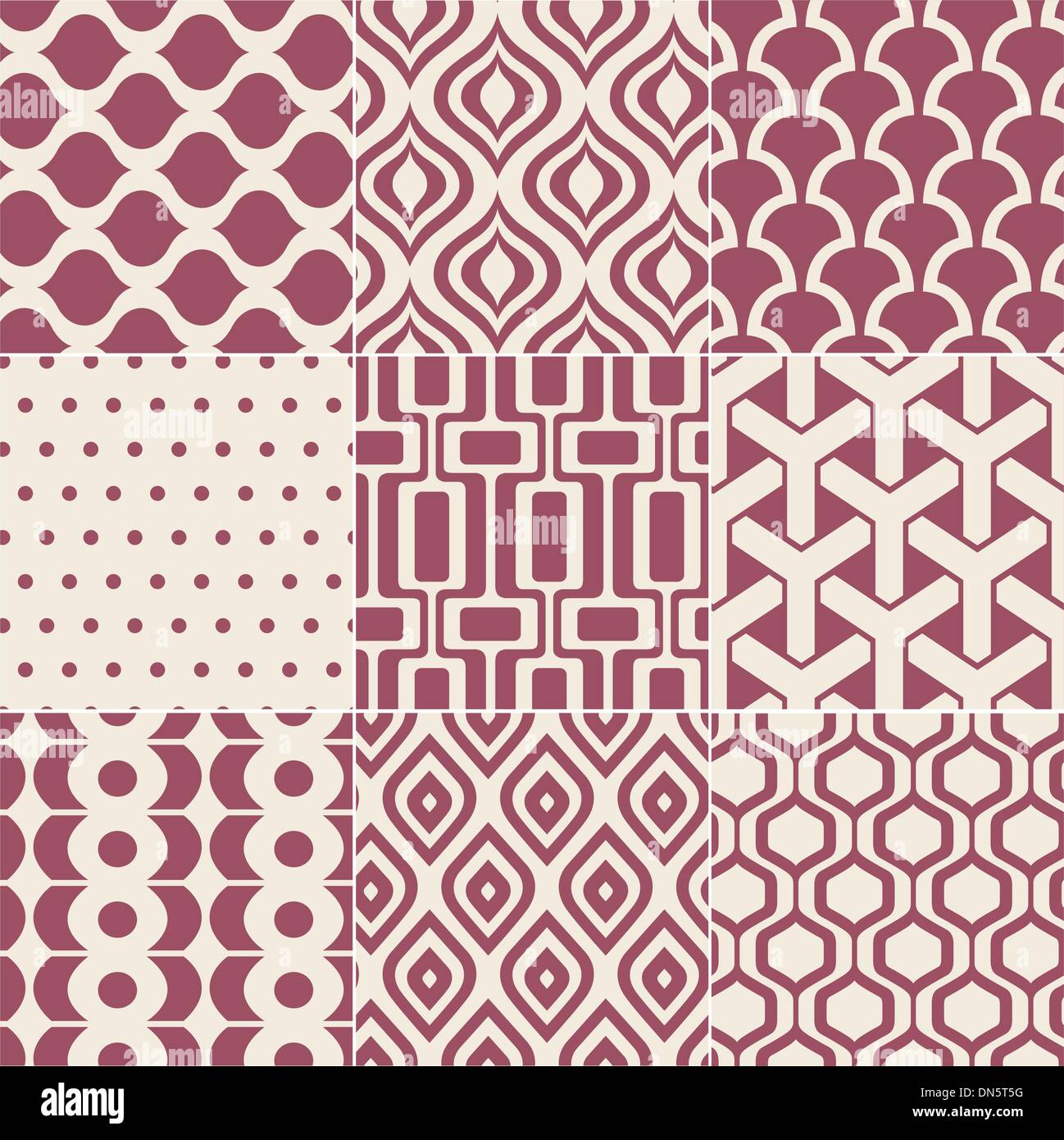 Seamless retro pattern hi-res stock photography and images - Alamy