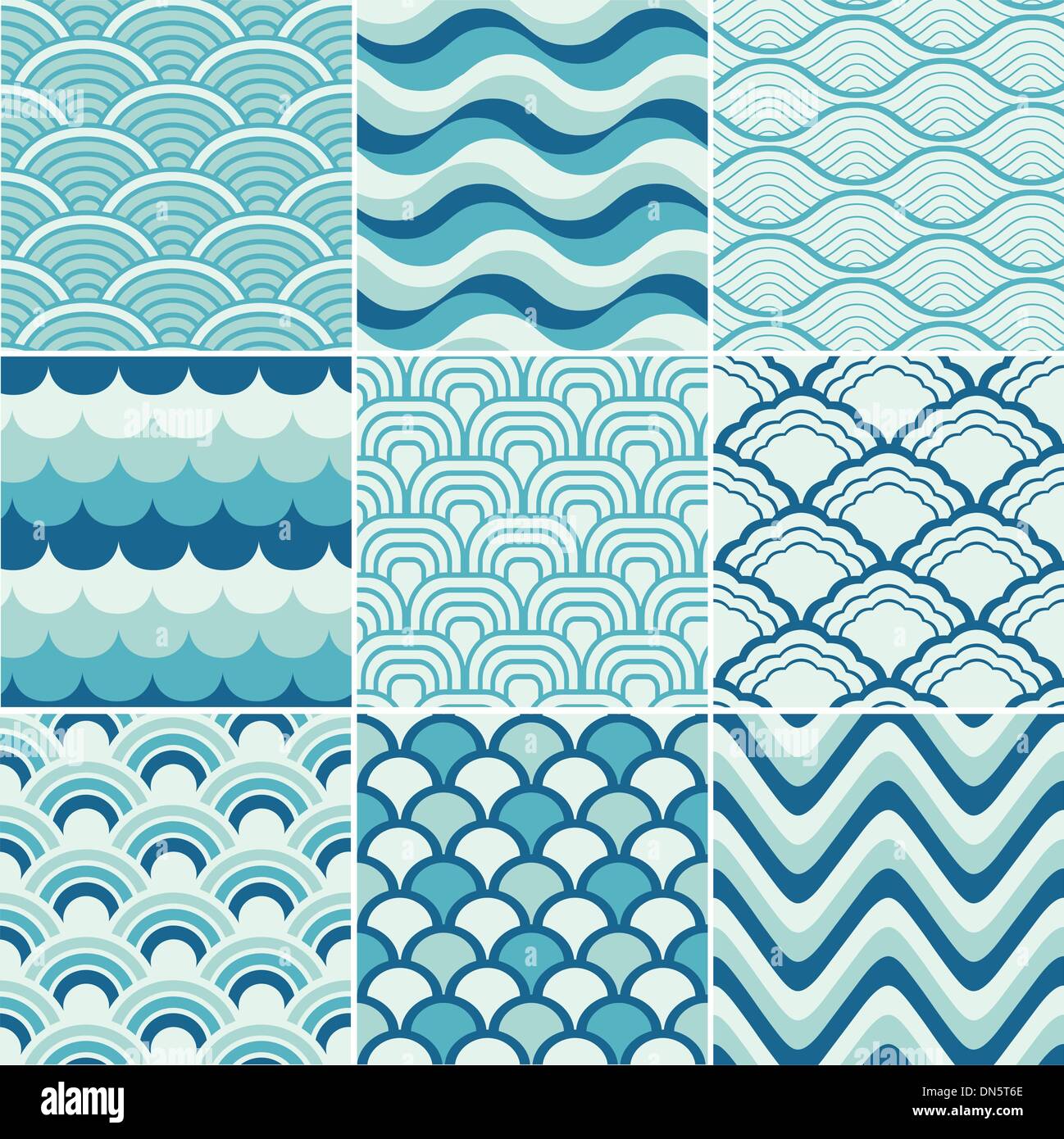 Seamless Wave Pattern Vector