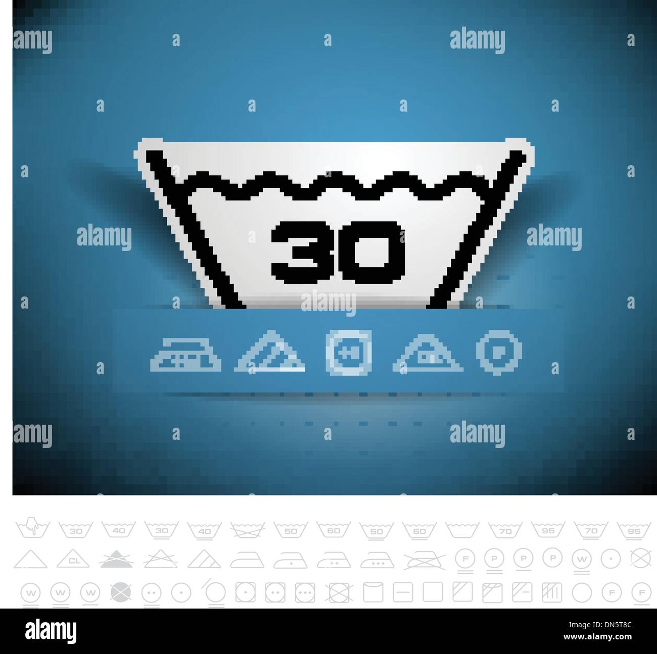 Washing symbols hi-res stock photography and images - Alamy
