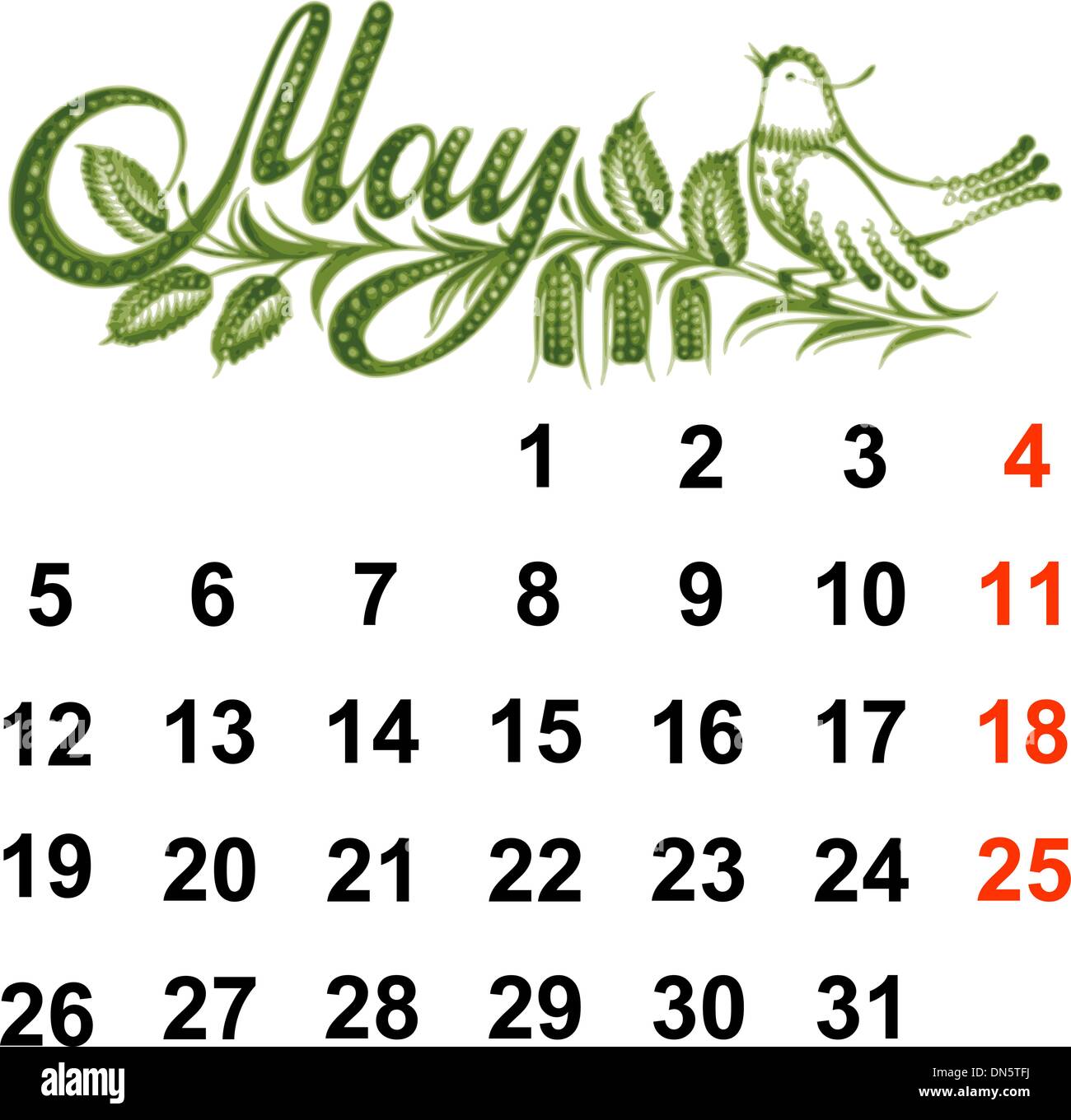 The may tree Stock Vector Images - Alamy