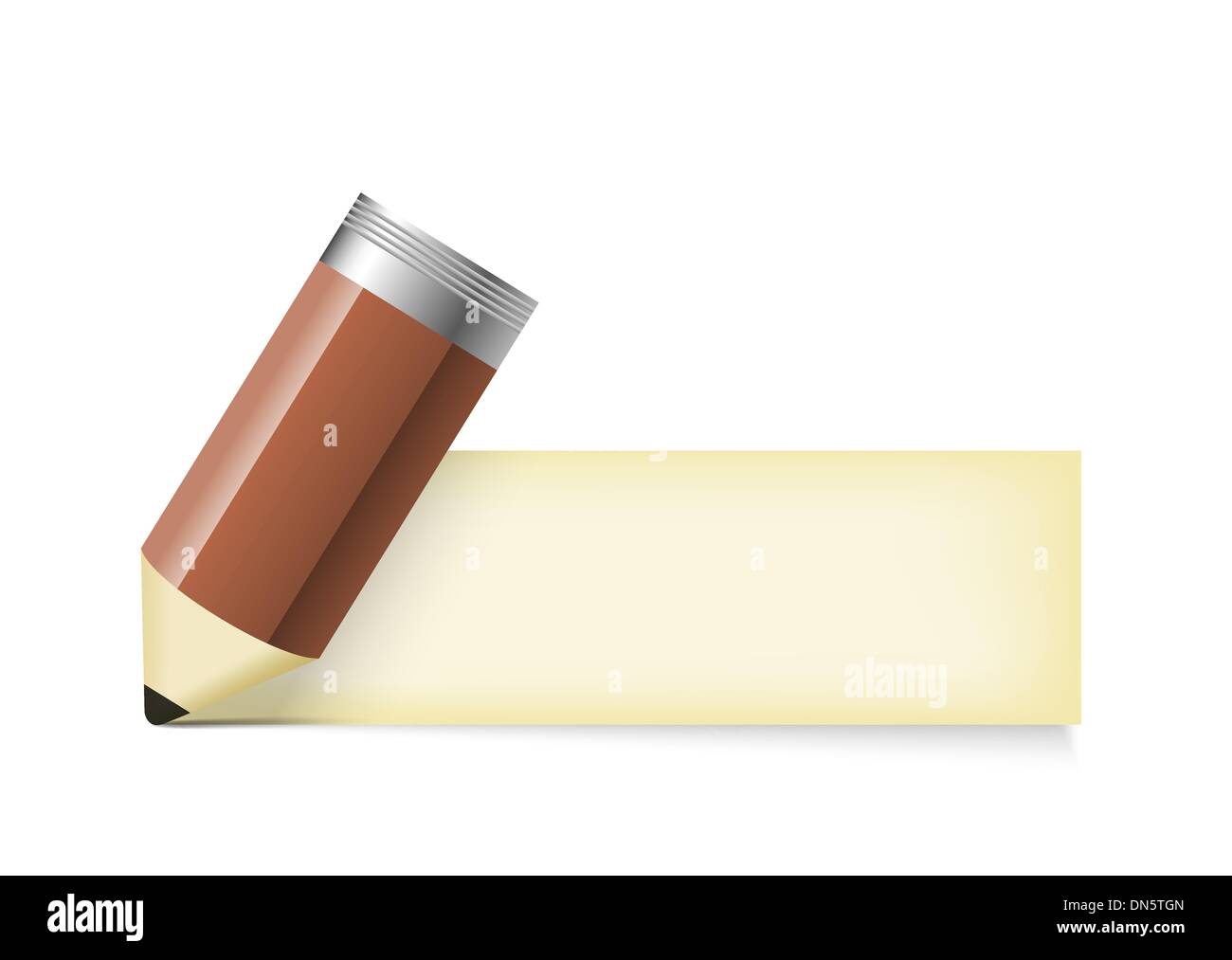 School paper pencil Stock Vector Images - Alamy