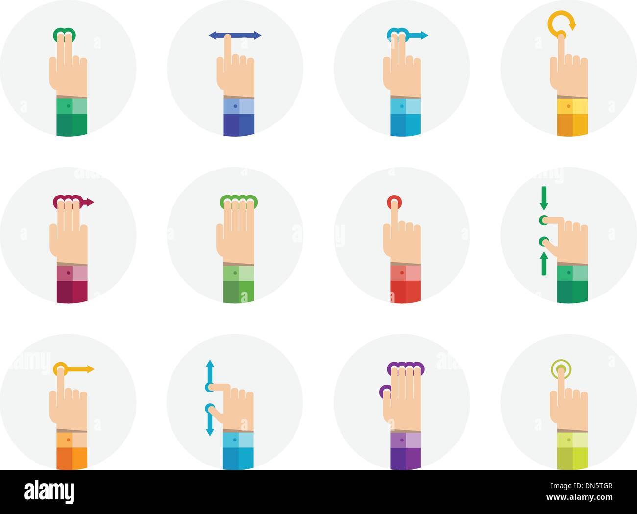 Touch screen gestures set Stock Vector Image & Art - Alamy Touch screen gestures set Stock Vector Image & Art - Alamy