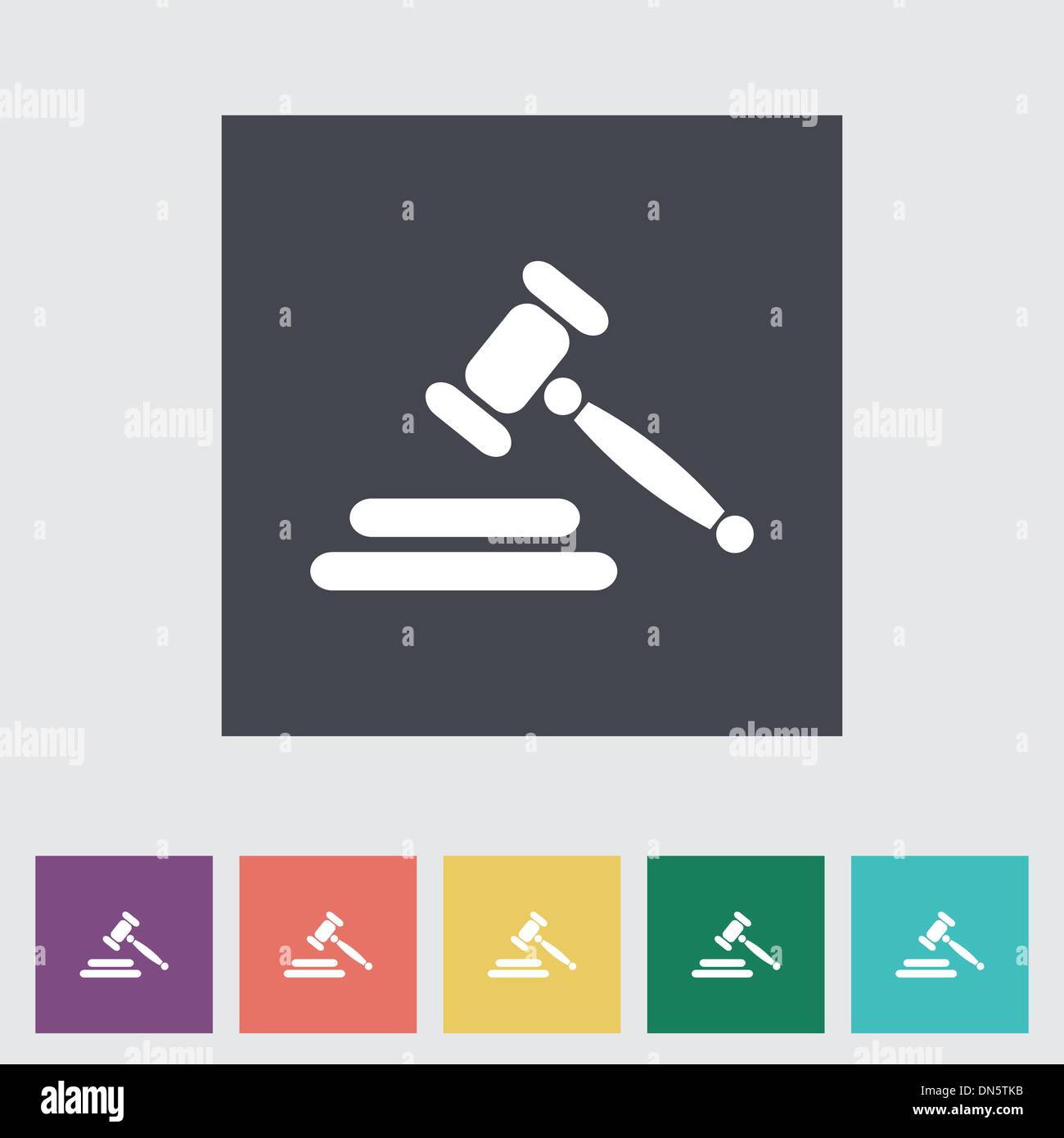 Auction flat icon Stock Vector Image & Art - Alamy