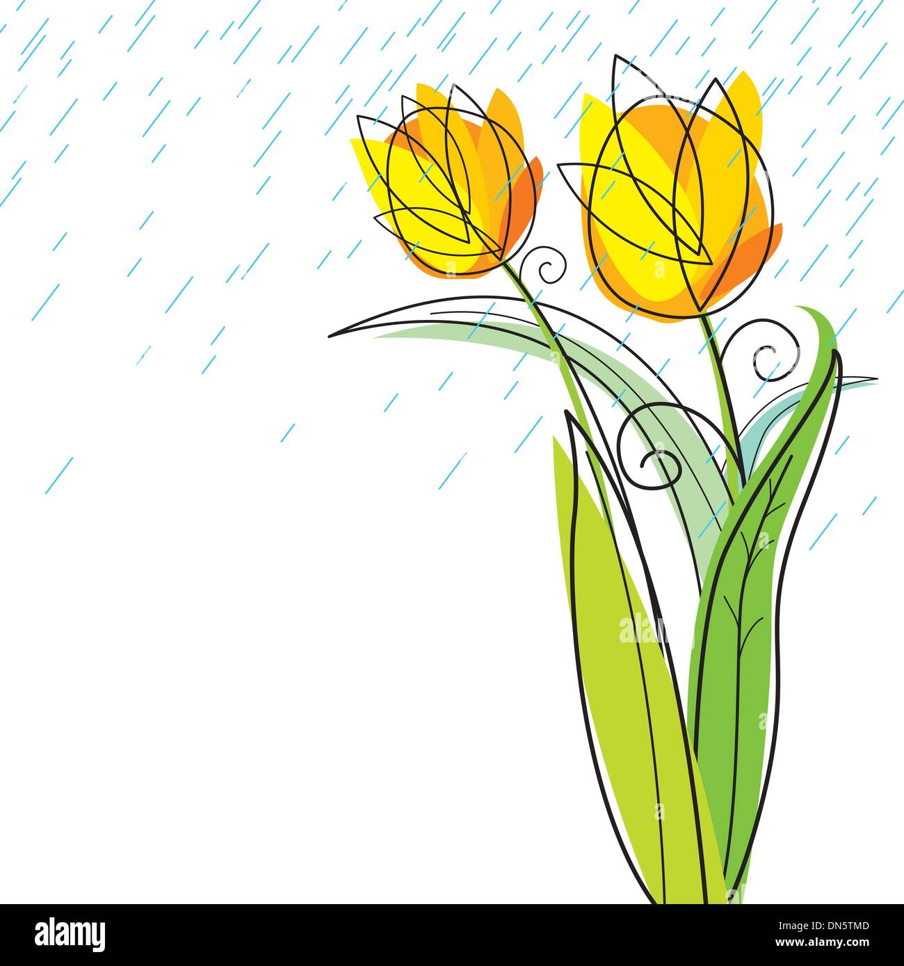 Couple of tulips Stock Vector Images - Alamy