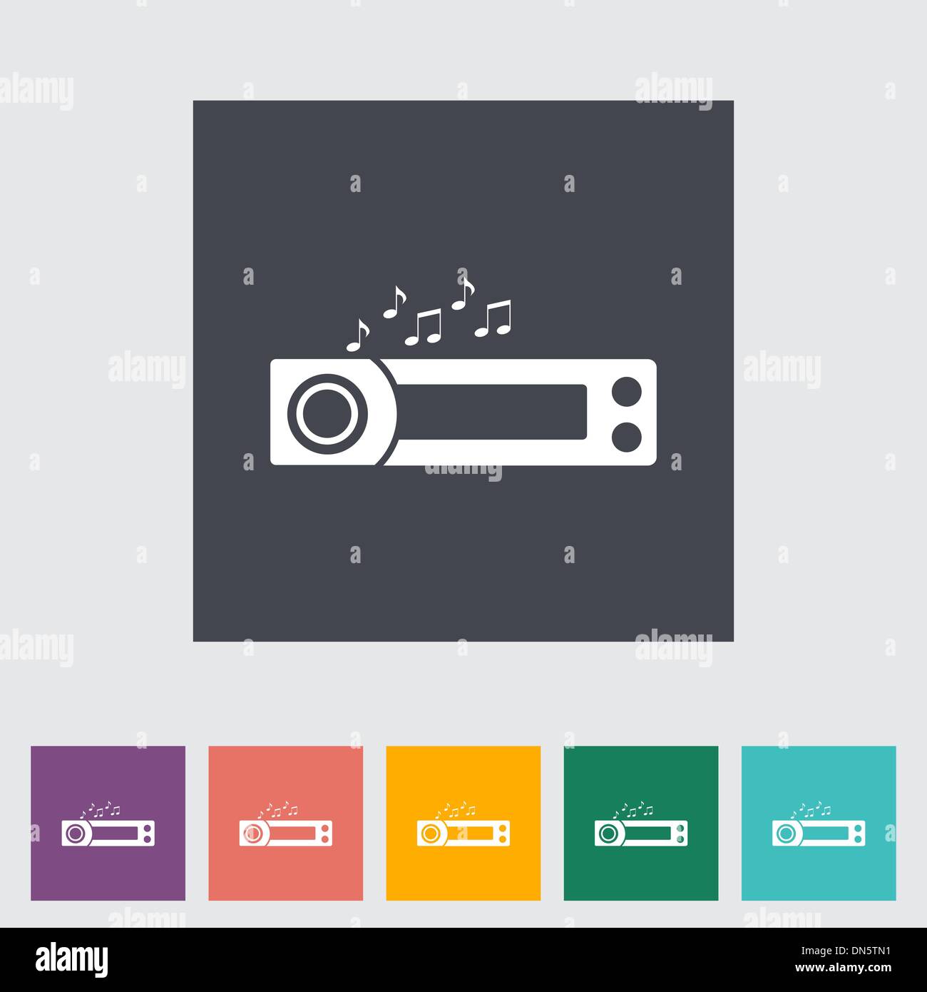Car radio flat icon Stock Vector Image & Art - Alamy