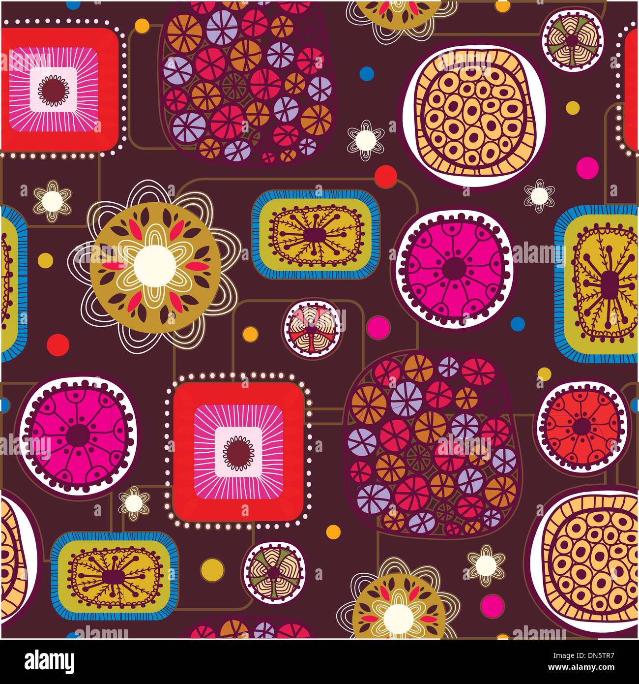 Seamless abstract hand-drawn pattern Stock Vector Image & Art - Alamy