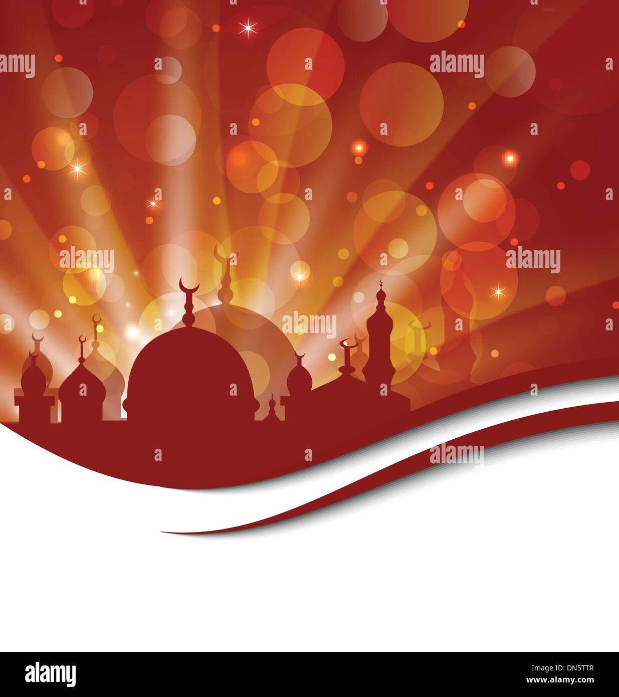Elegant religious card with beautiful mosque Stock Vector Image & Art ...