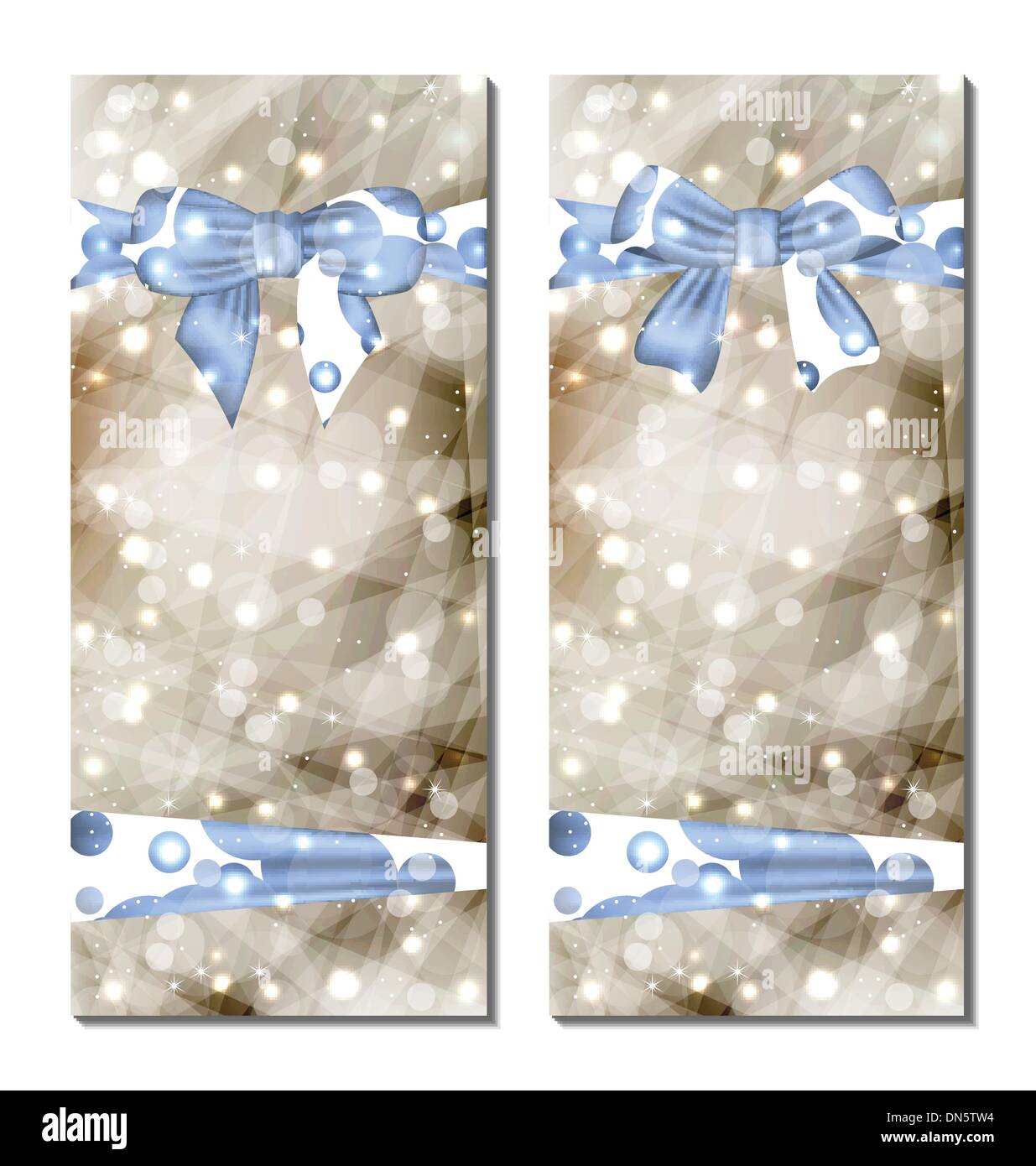 Traditional cards with gift bows isolated Stock Vector Image & Art - Alamy