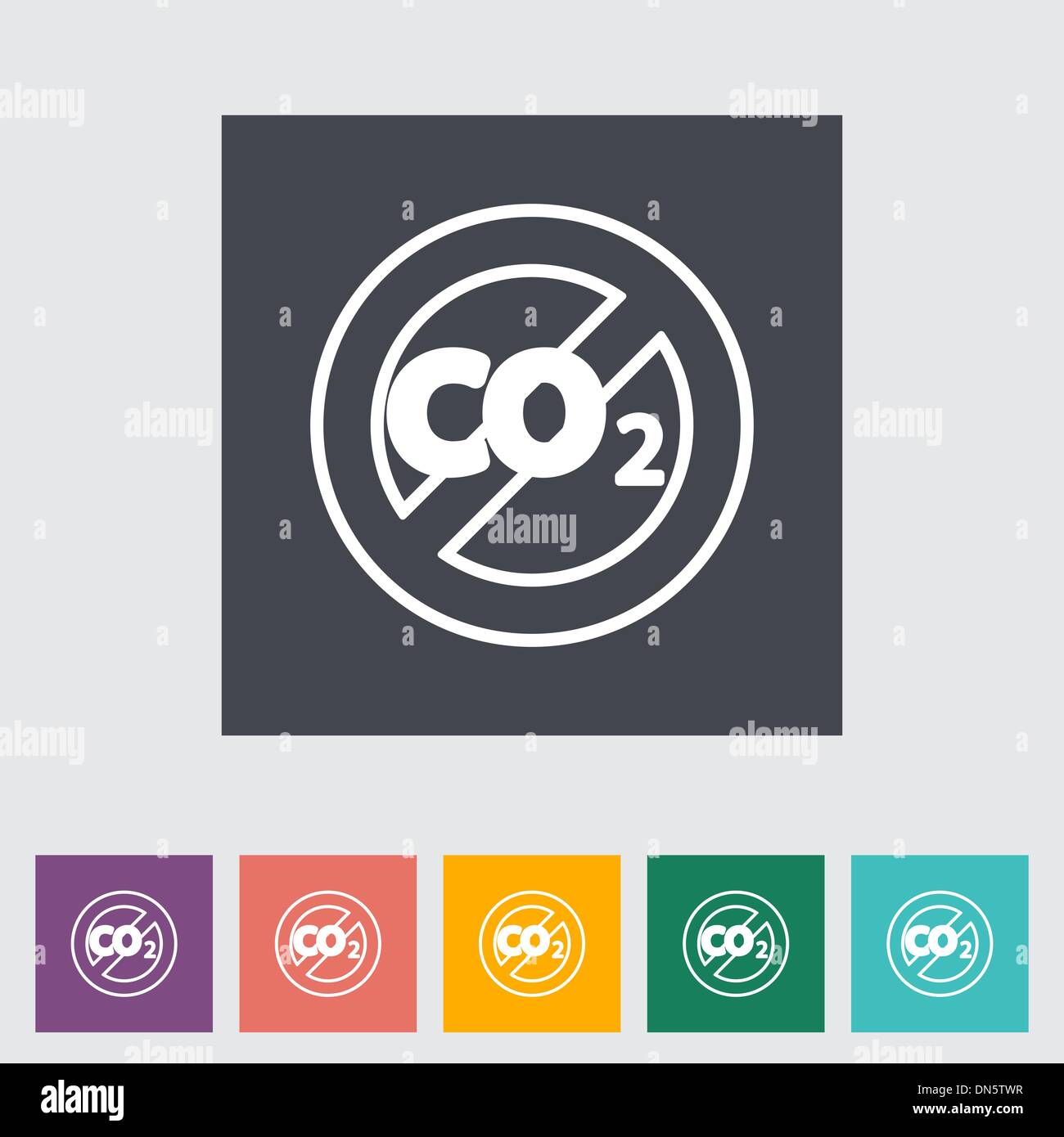 CO2 flat icon Stock Vector Image & Art - Alamy