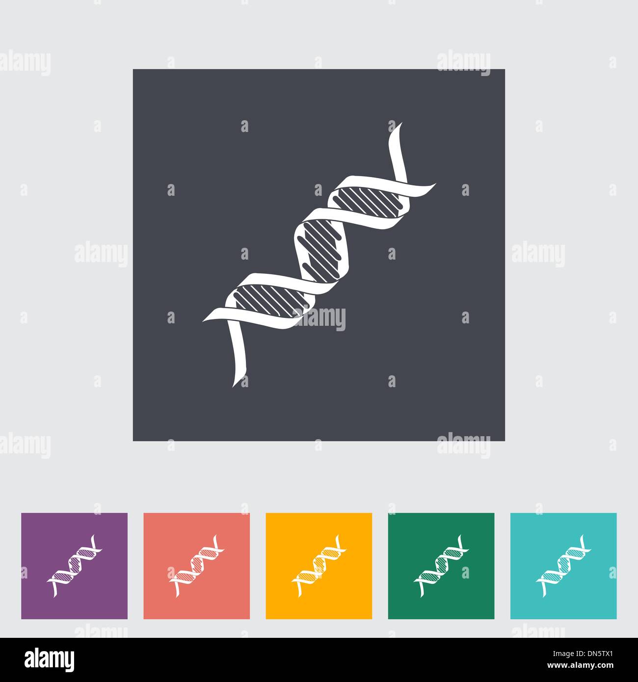 DNA flat icon Stock Vector Image & Art - Alamy