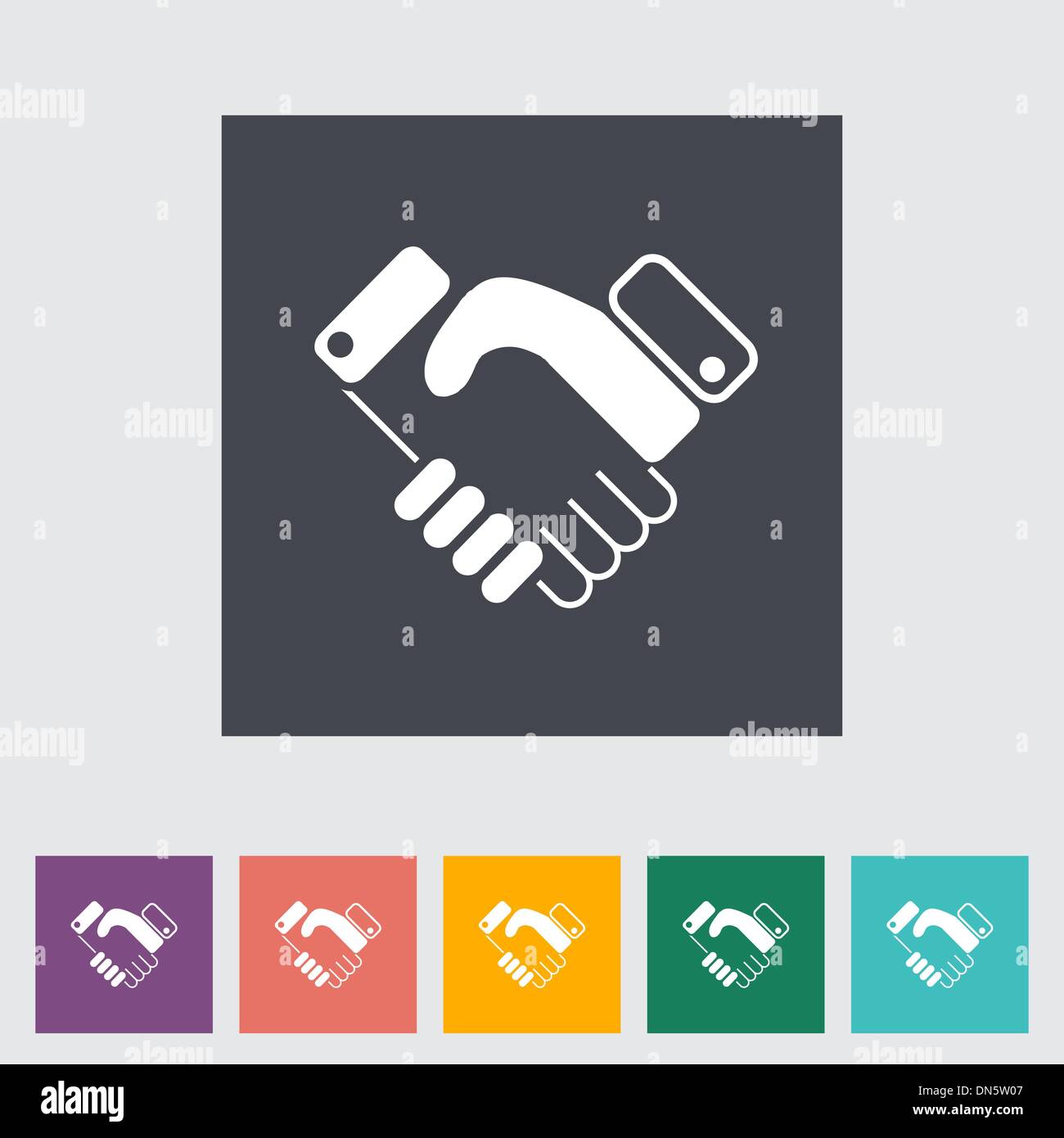 Icon flat agreement Stock Vector Image & Art - Alamy