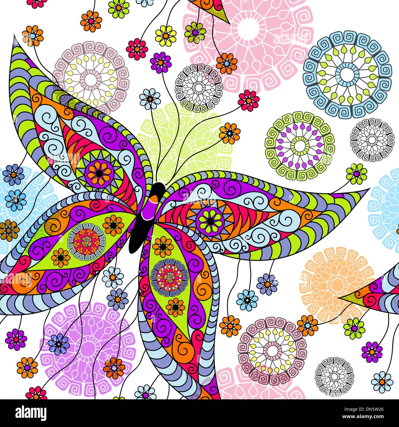 Seamless vivid spring pattern Stock Vector Image & Art - Alamy