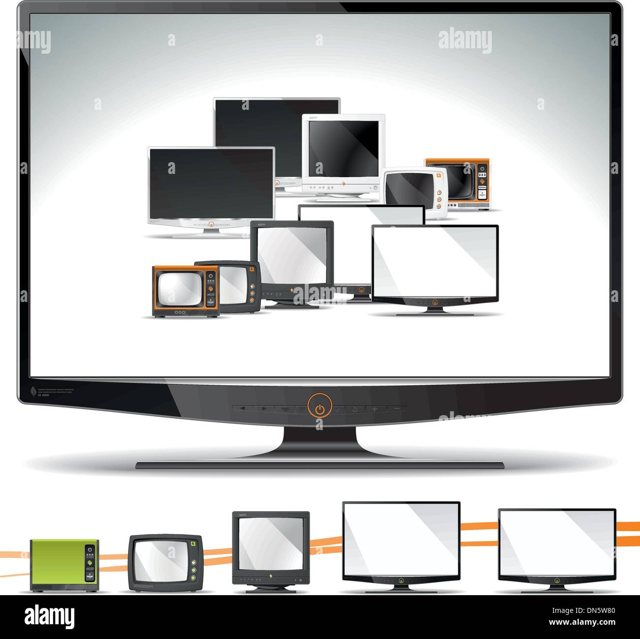 Blank screen screens Stock Vector Images - Alamy