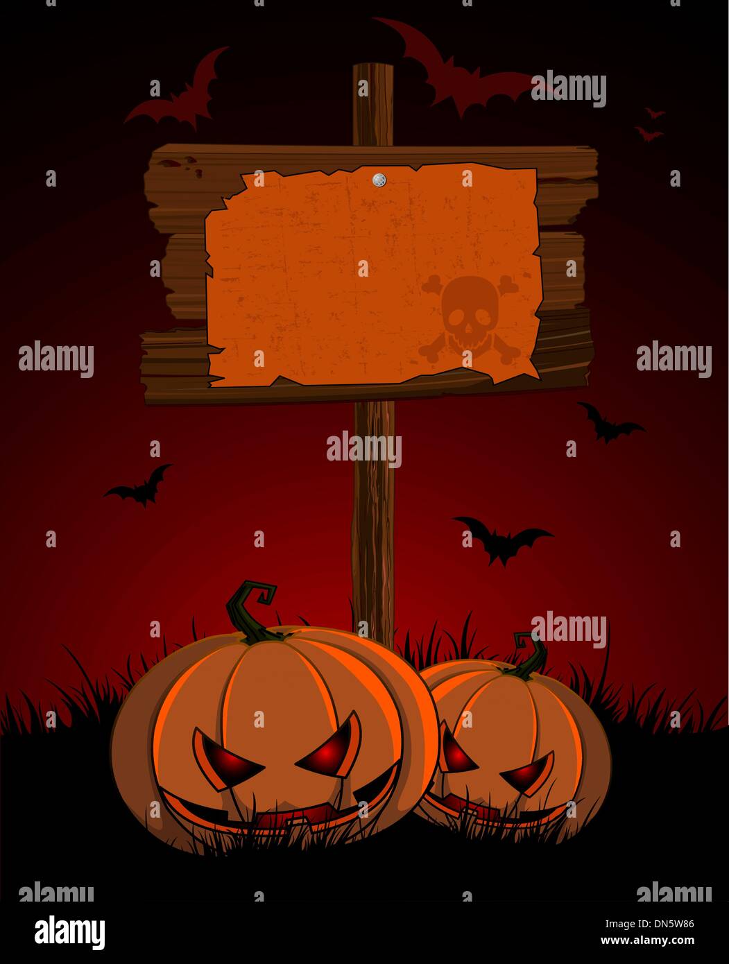 Spooky village Stock Vector Images - Alamy
