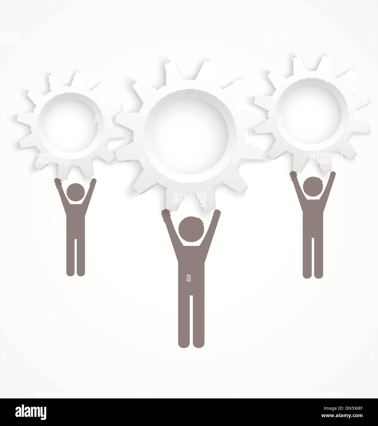 Cog wheel people vector Stock Vector Image & Art - Alamy