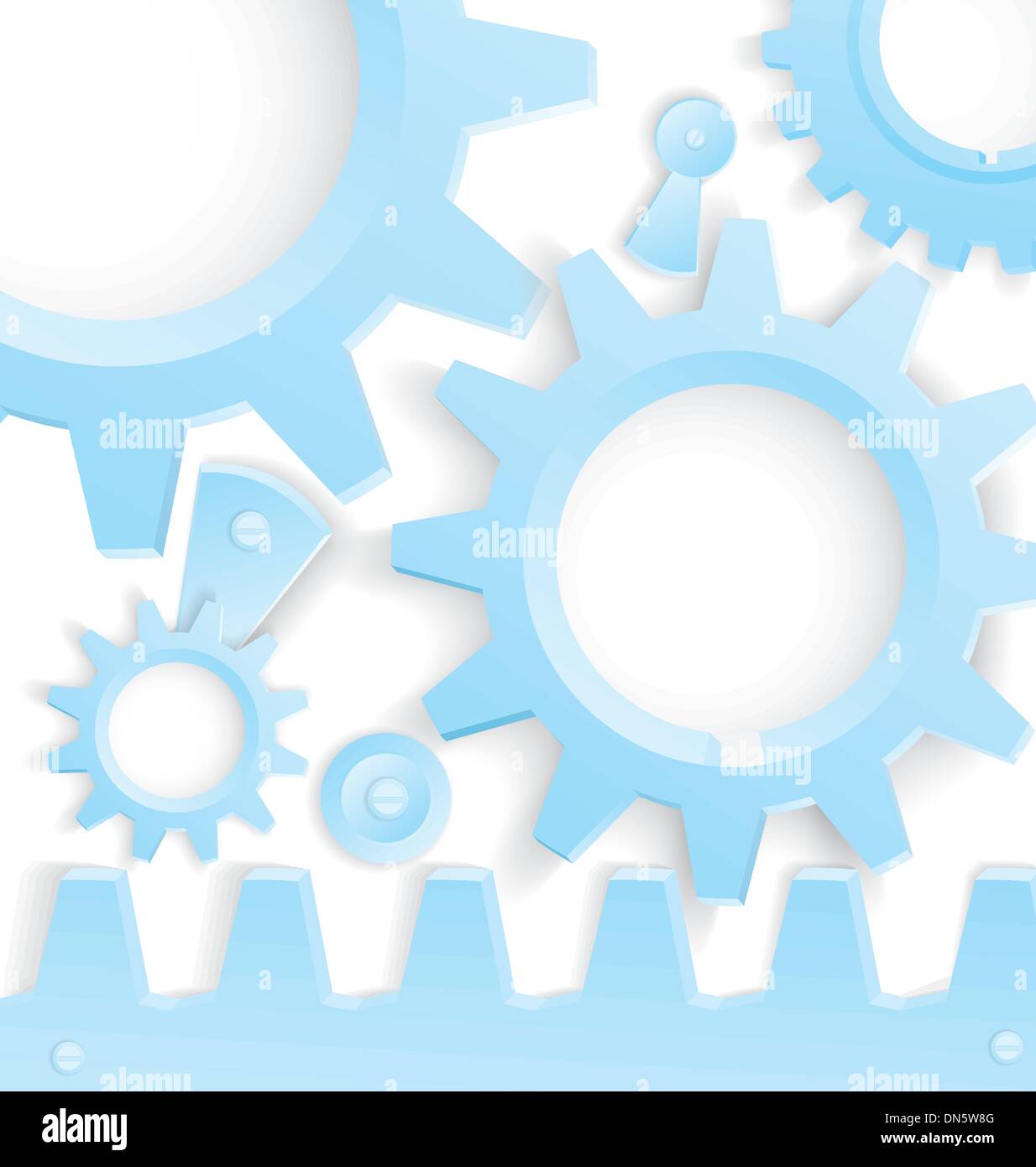 Cog wheels blue vector Stock Vector Image & Art - Alamy