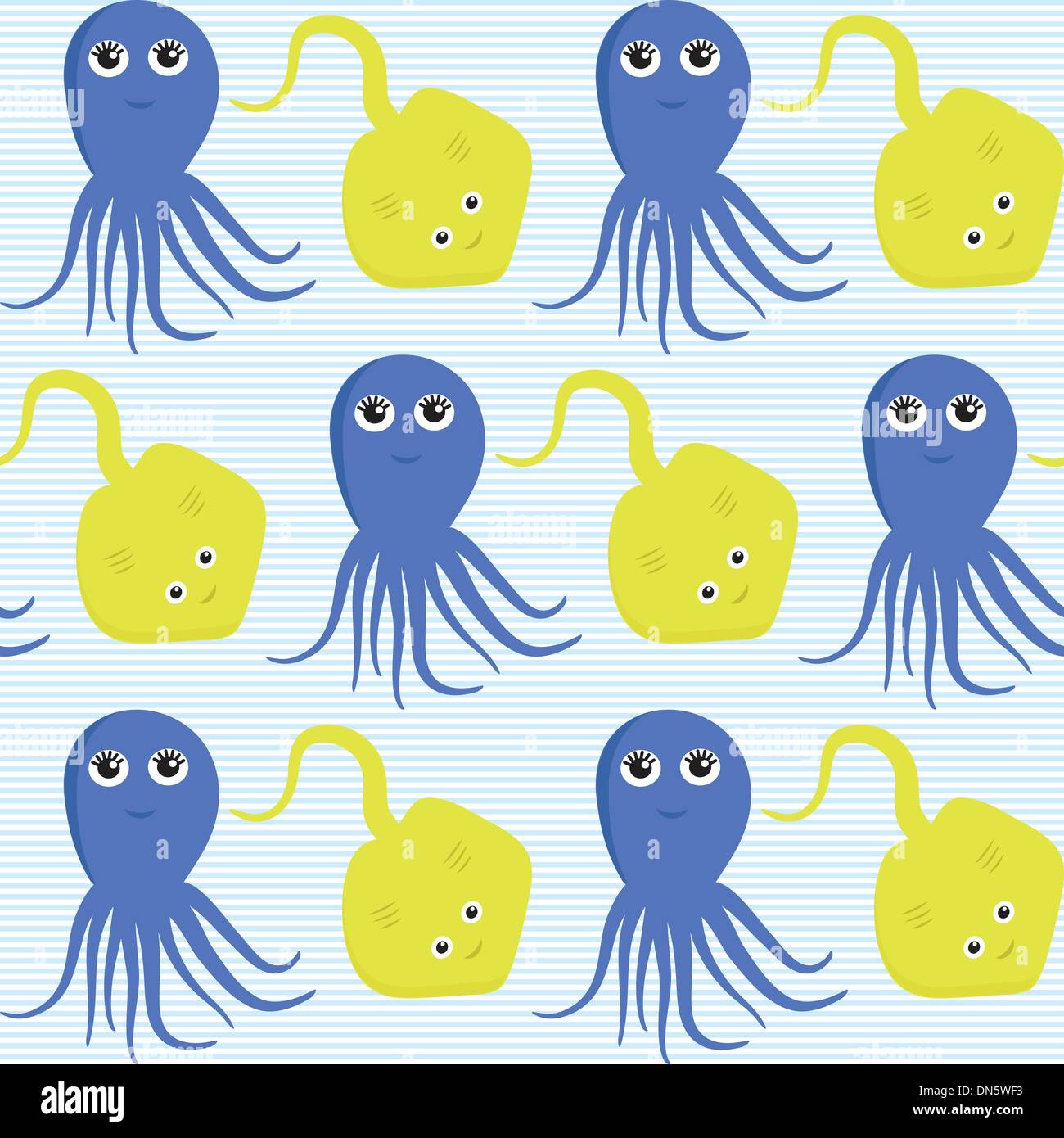 Octopus pattern graphic hi-res stock photography and images - Alamy