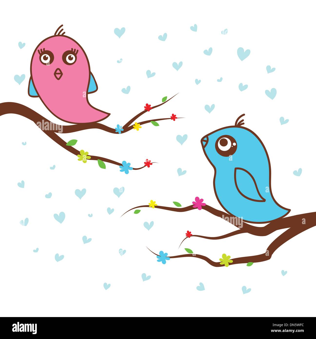 Vintage Love Bird Clipart