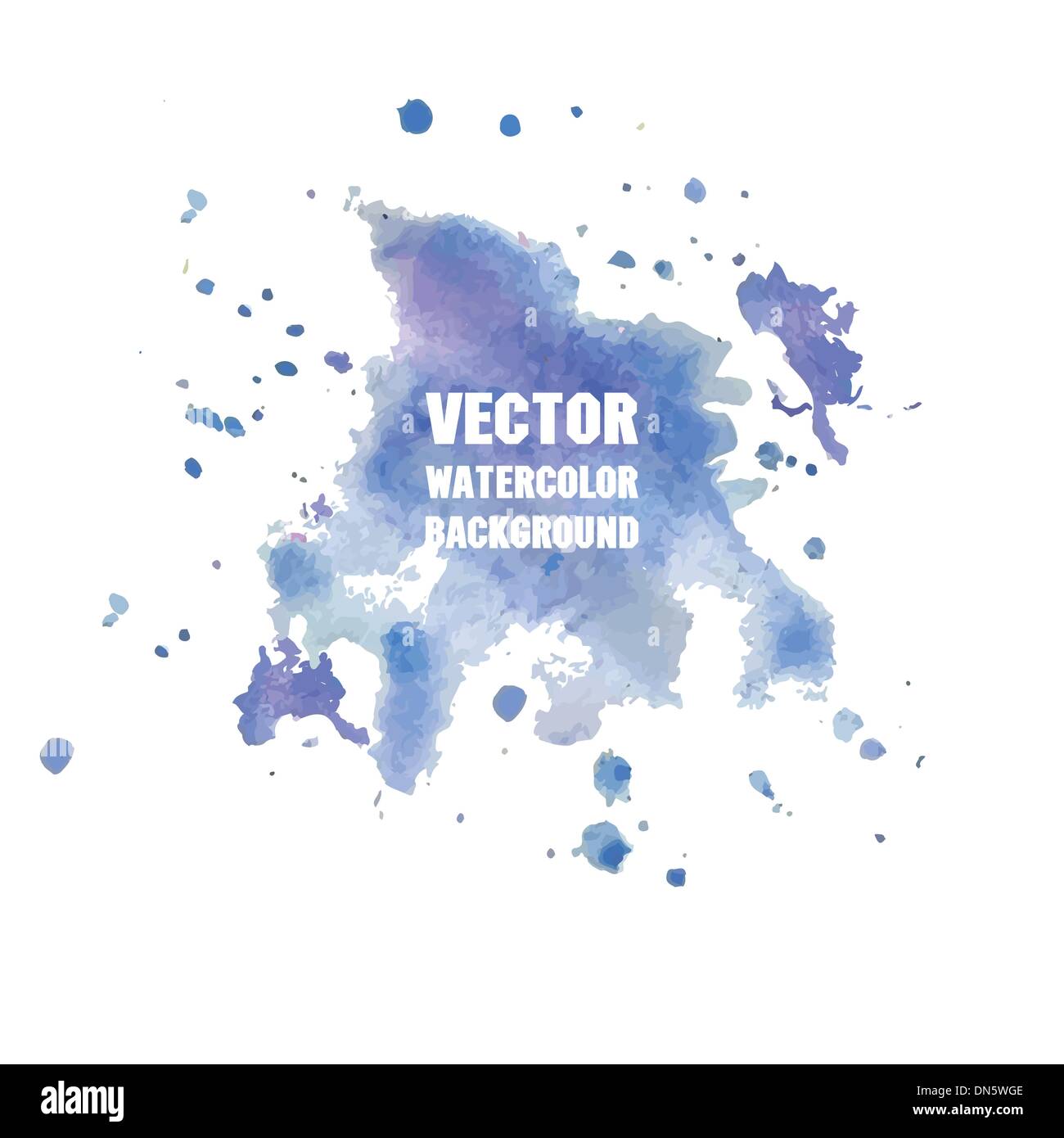 Violet watercolor splash. Vector format for your design Stock Vector ...