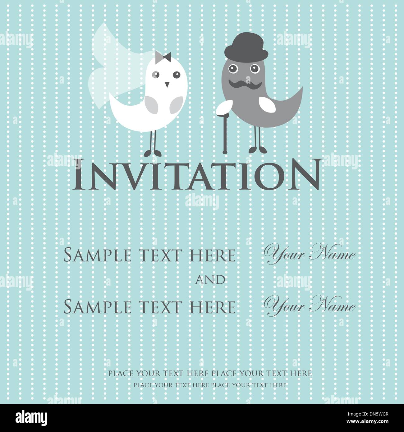 Wedding invitation card Stock Vector Image & Art - Alamy